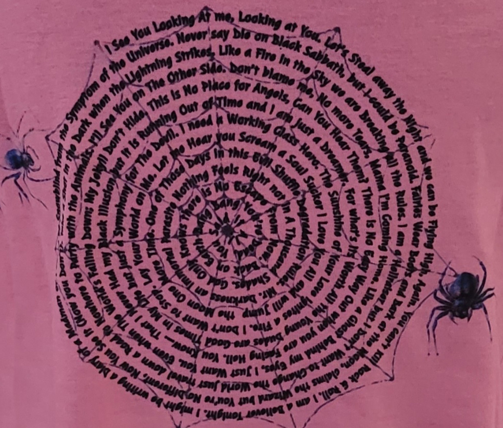 Ozzy Osbourne Inspired Spider T-shirt – Sisters Crafted